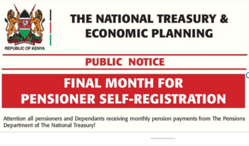 Retirees Given Till 28th Feb To Register Online For Pension Or Miss Pay