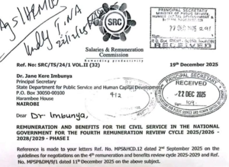 SRC Circular: New Basic Salary & Leave Allowance For Civil Servants